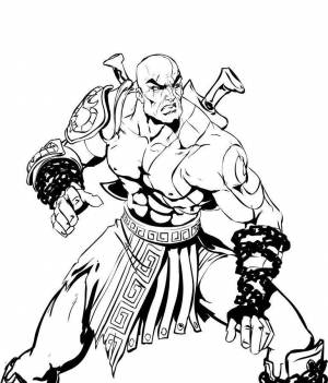 Coloring Pages Kratos (37 pcs) - download or print for free #5618