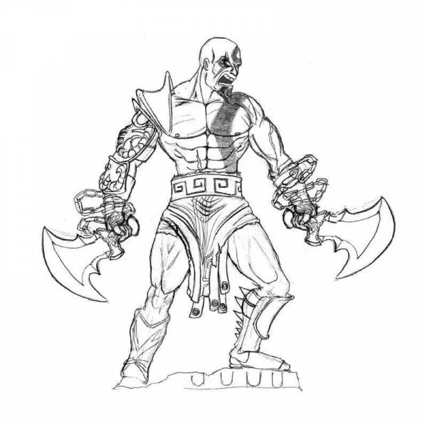 Coloring Pages Kratos (37 pcs) - download or print for free #5618