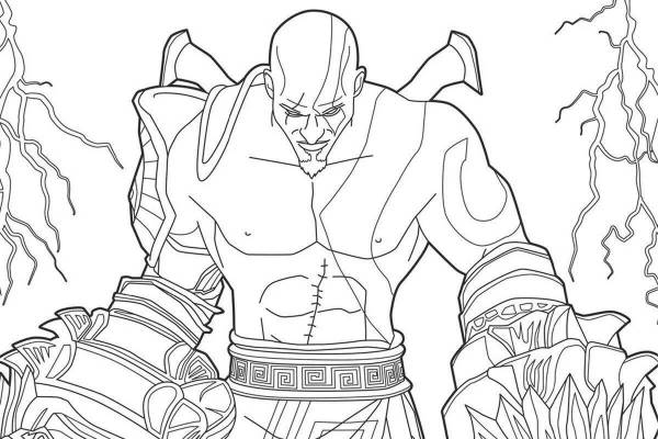 Coloring Pages Kratos (37 pcs) - download or print for free #5618
