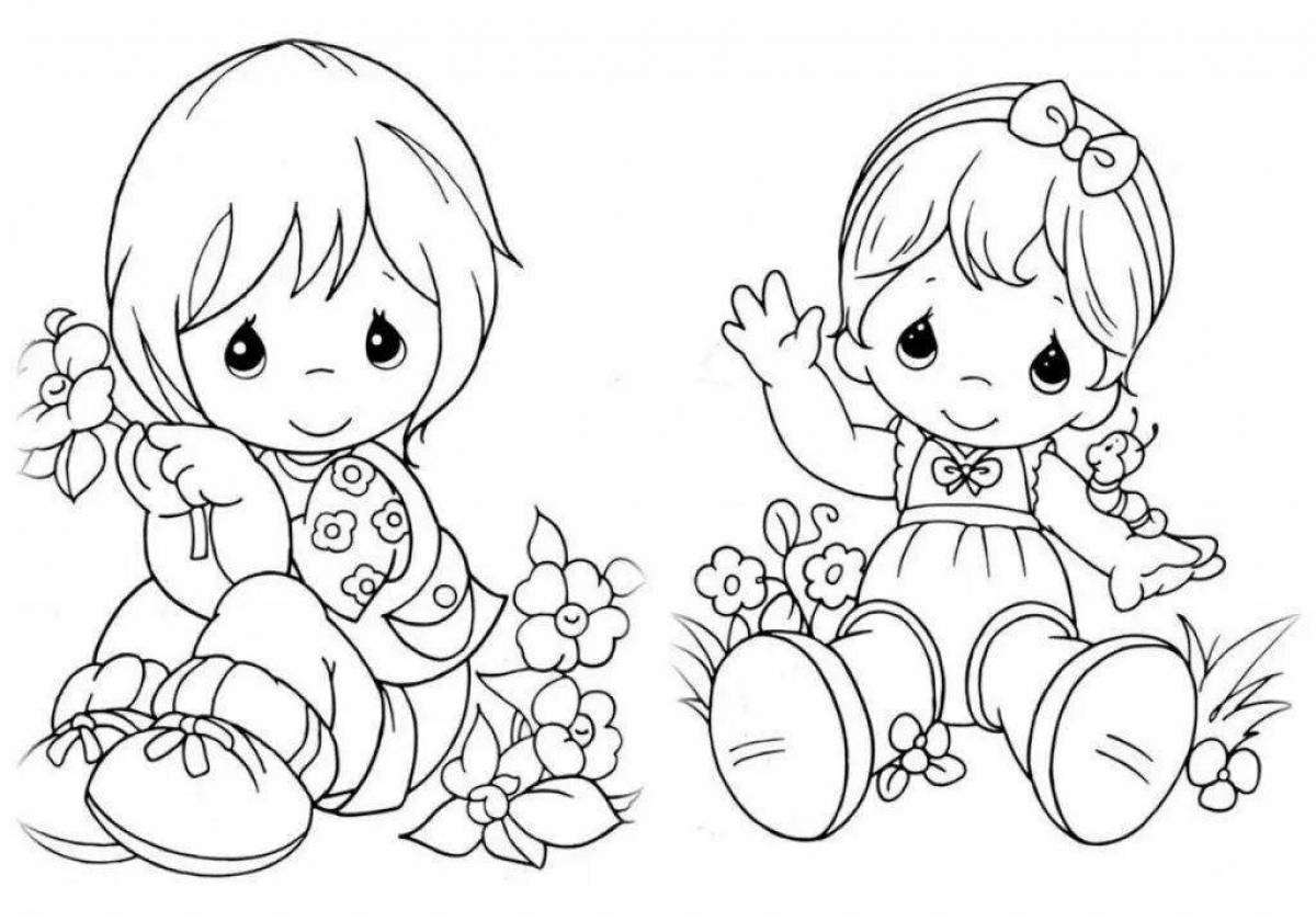 Раскраски куклы для детей 3 4 лет - 88 фото