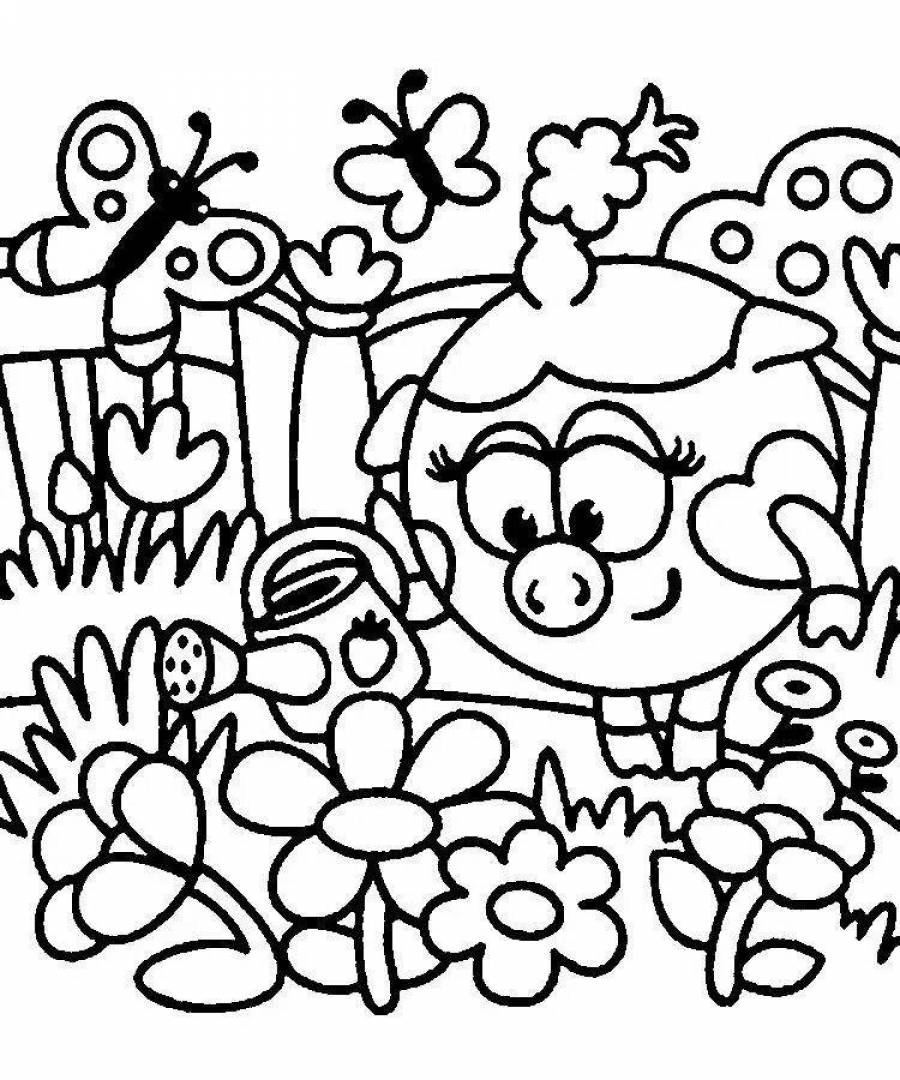 Coloring Pages Smeshariki nyusha (39 pcs) - download or print for free ...