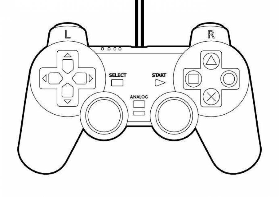 Coloring Pages Playstation 5 (34 pcs) - download or print for free #6082