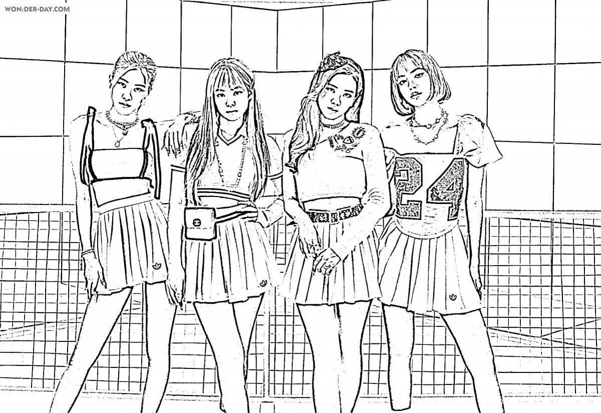 Раскраски Blackpink (39 шт.) - скачать или распечатать бесплатно #6502