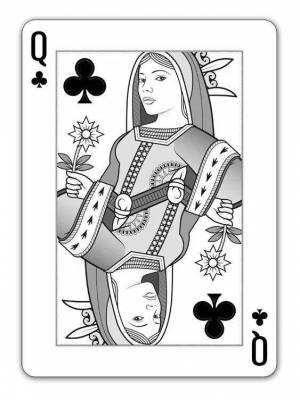 Coloring Pages Playing cards (39 pcs) - download or print for free #6531