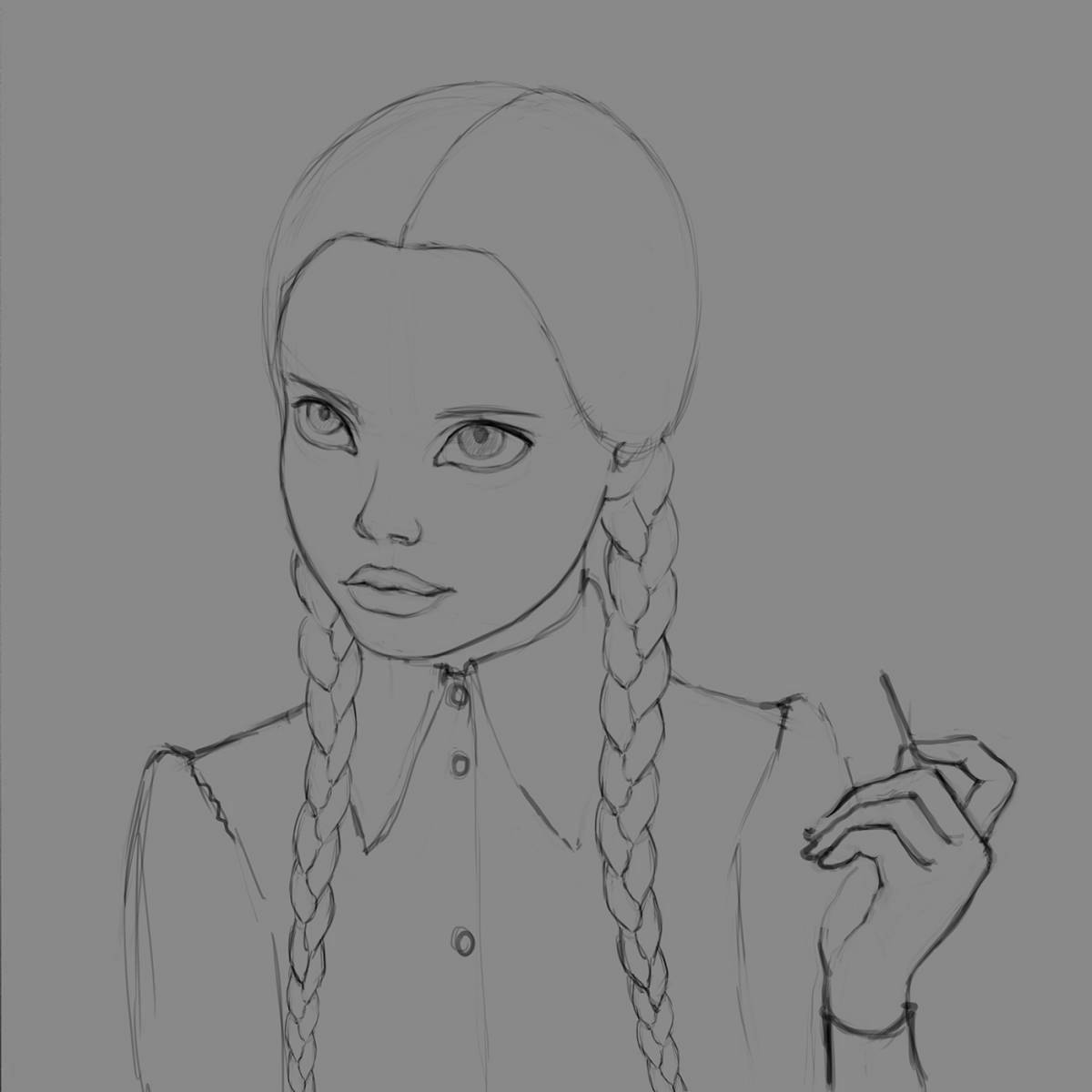 Coloring Pages From the movie wednesday (33 pcs) - download or print ...