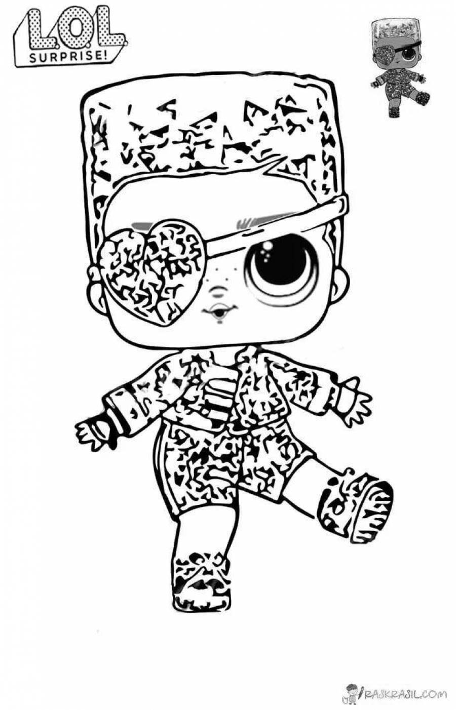 Coloring Pages Doll lol boy (39 pcs) - download or print for free #6644