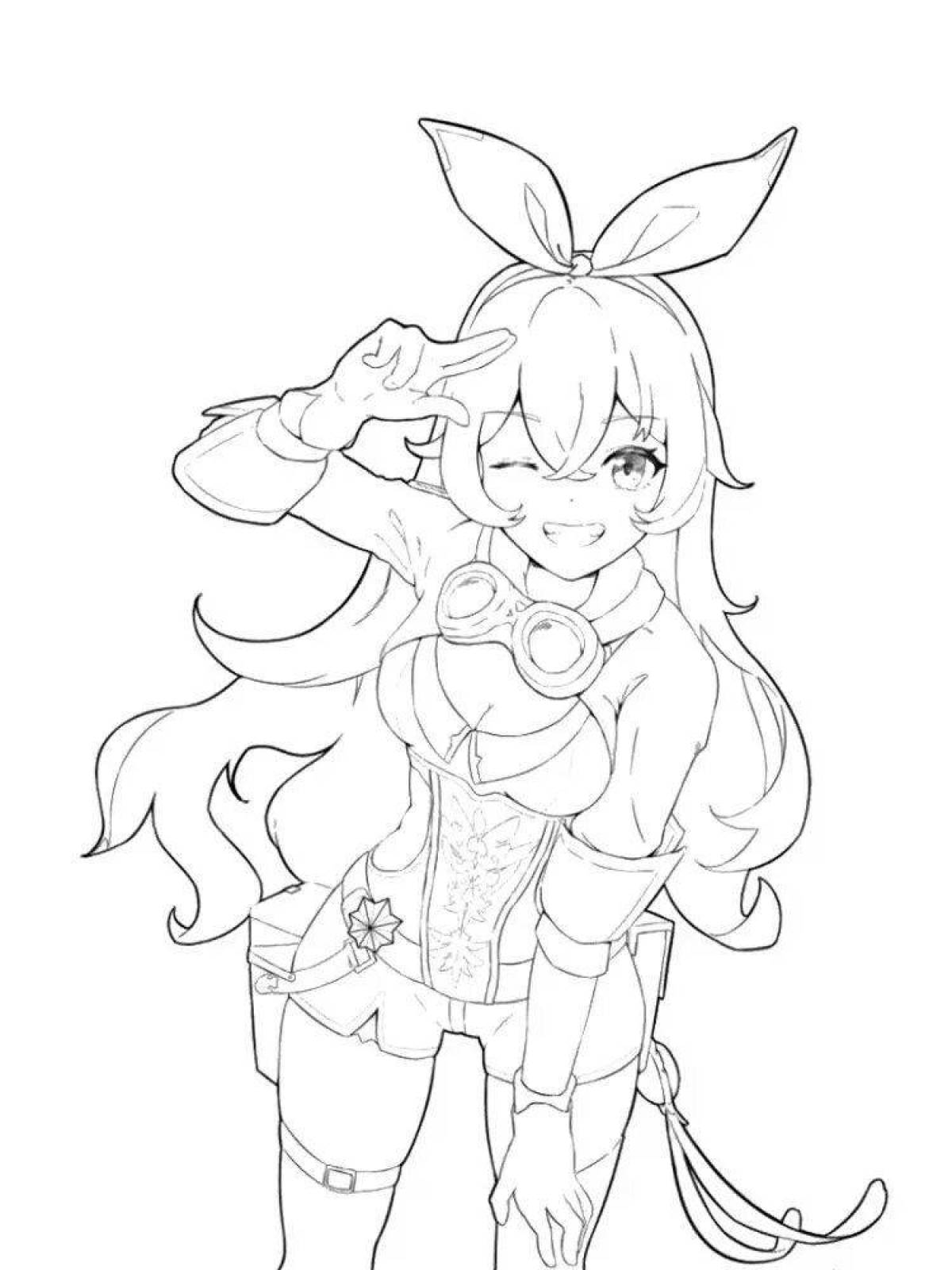 Coloring Pages Kazuha genshin (39 pcs) - download or print for free #7153