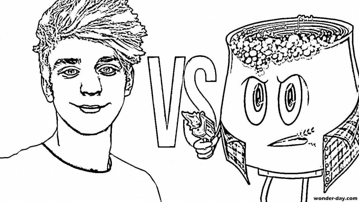 Coloring Pages Vlad and Nicky (39 pcs) - download or print for free #7277