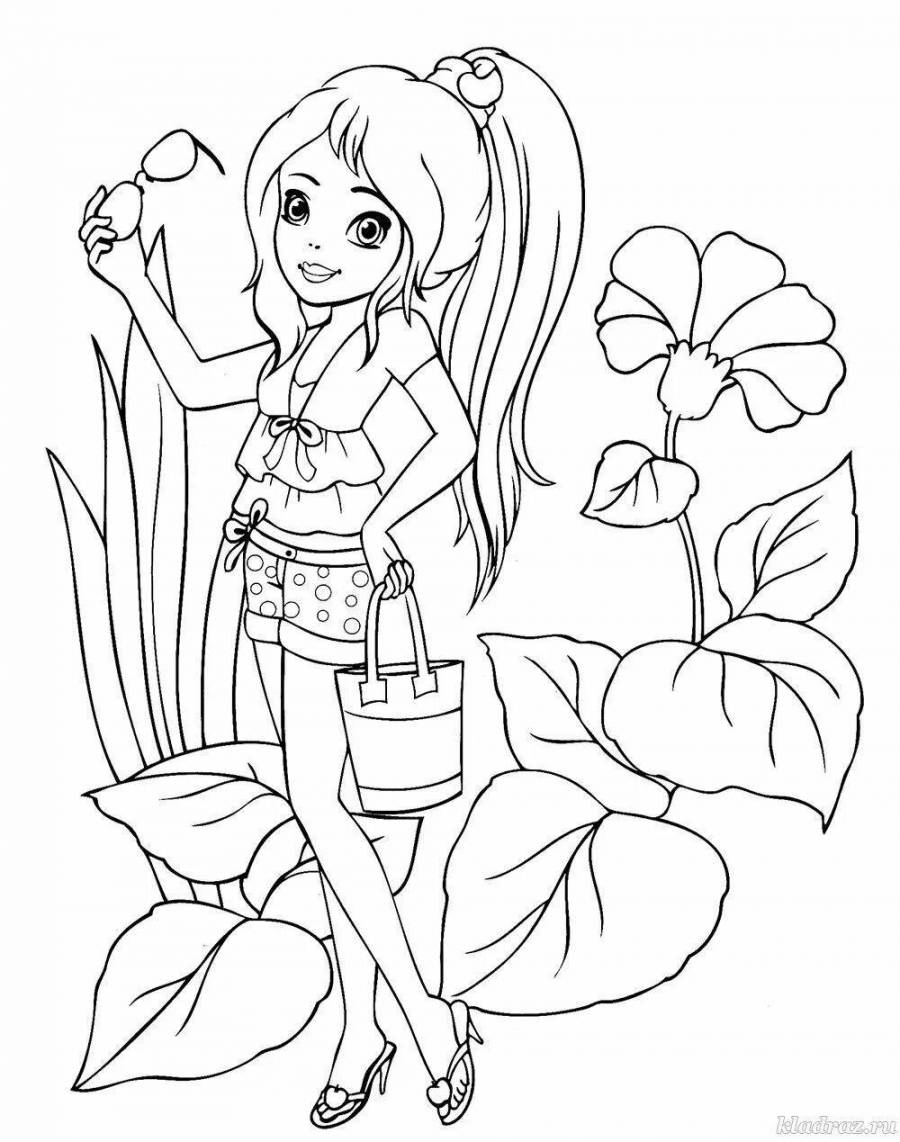 Coloring Pages For children 8 9 years old for girls (41 pcs) - download ...