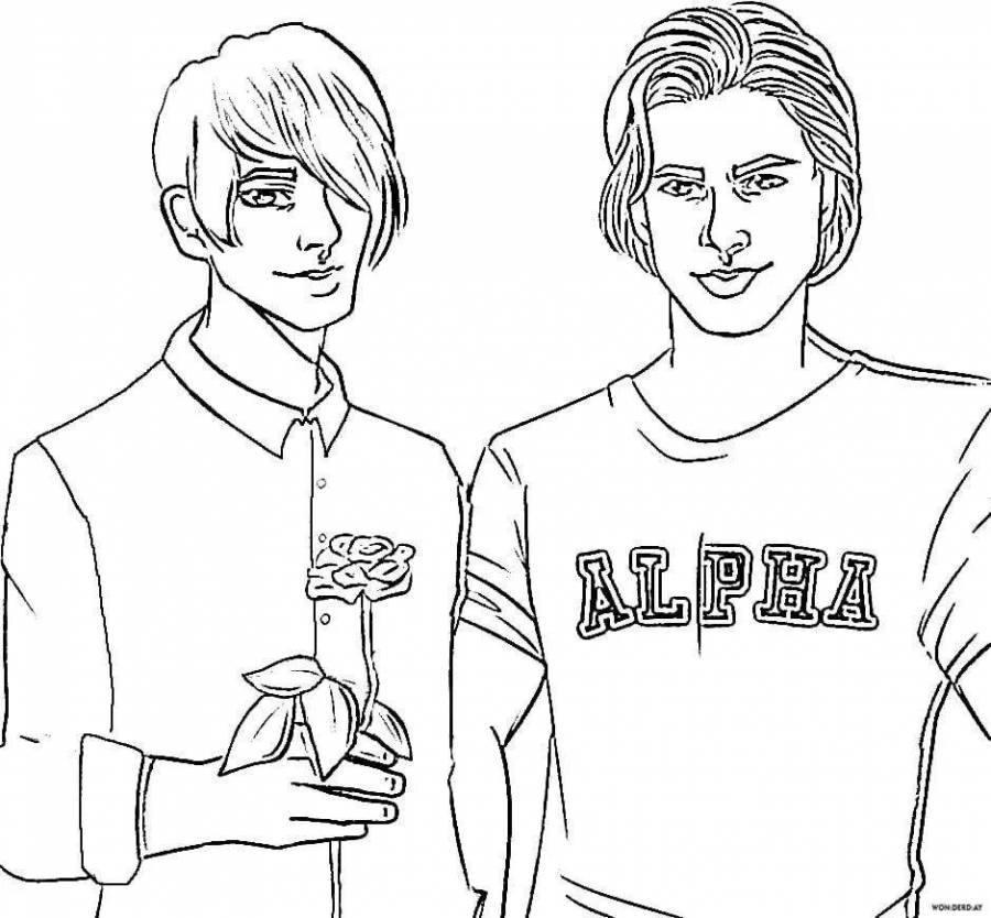 Coloring Pages Vlad and Nicky (39 pcs) - download or print for free #7277