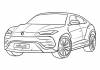 Coloring Pages Urus lamborghini (39 pcs) - download or print for free #7383