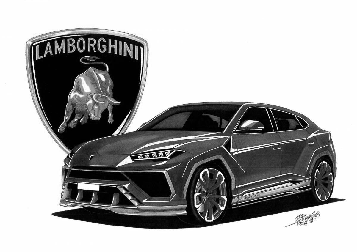Coloring Pages Urus lamborghini (39 pcs) - download or print for free #7383
