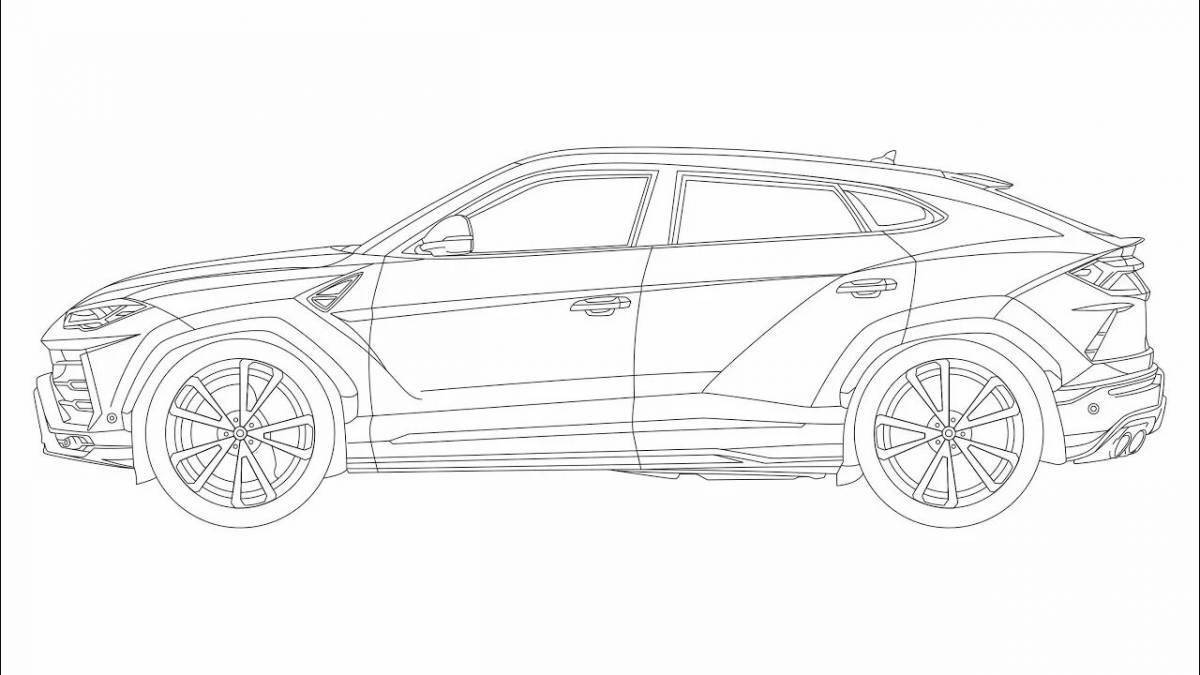 Coloring Pages Urus lamborghini (39 pcs) - download or print for free #7383