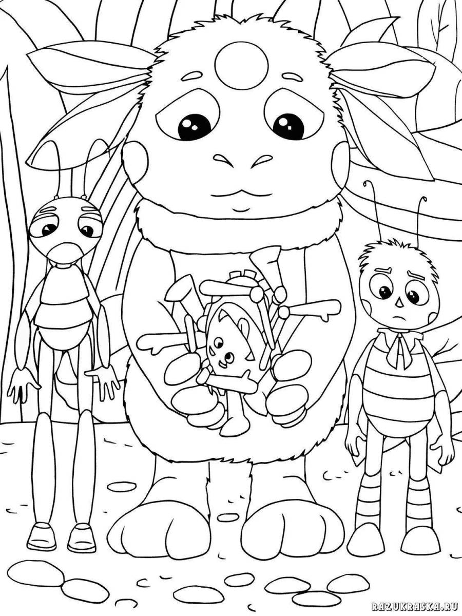 Coloring Pages Moon from luntik (39 pcs) - download or print for free #7529