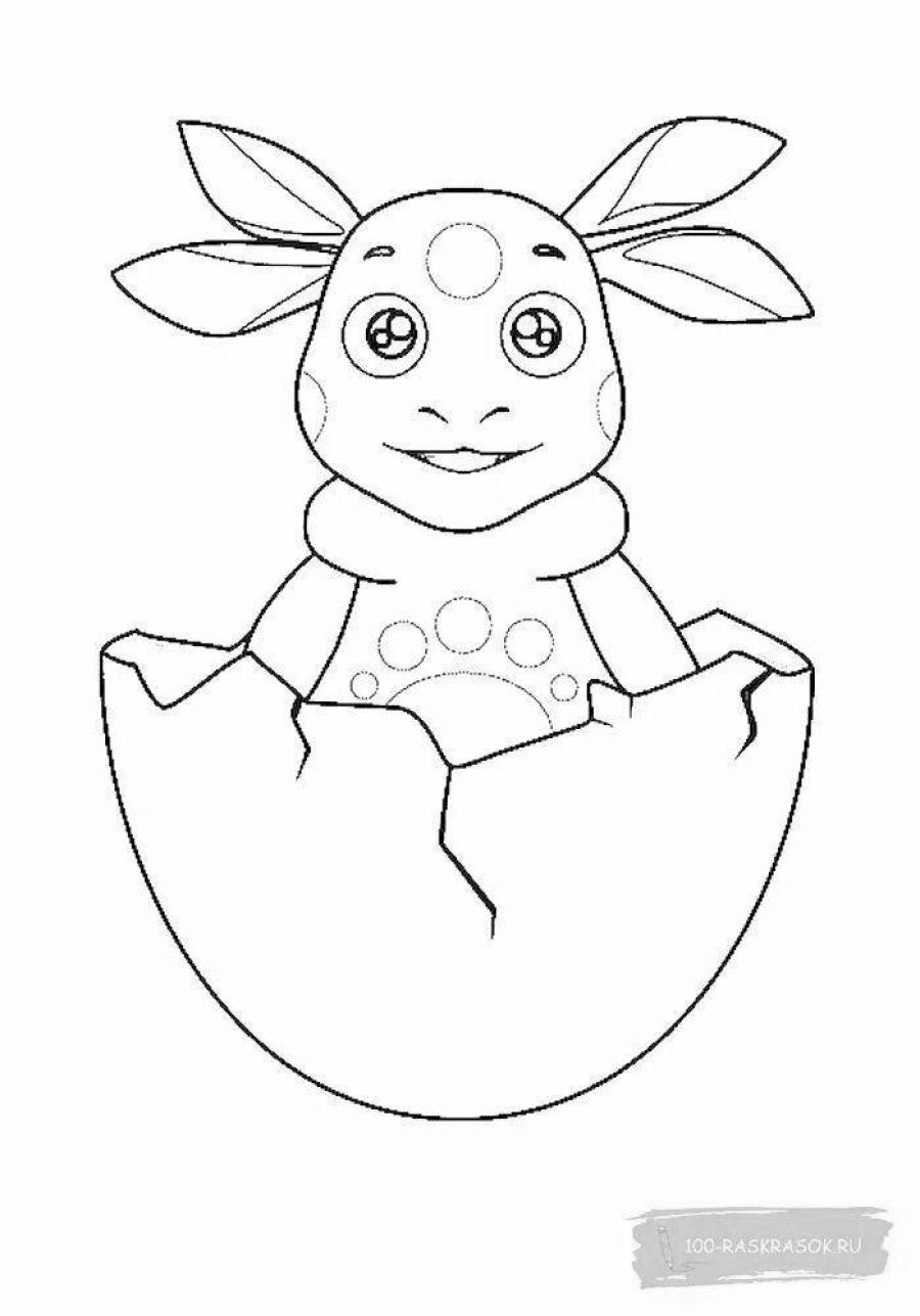 Coloring Pages Moon from luntik (39 pcs) - download or print for free #7529