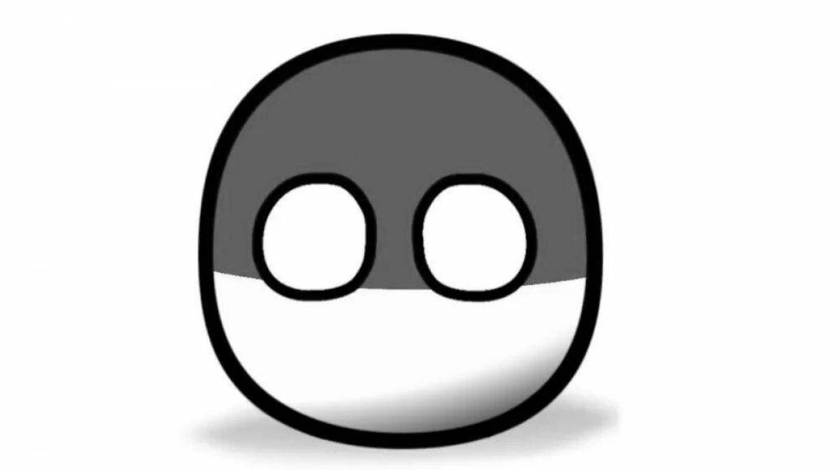 Coloring Pages Countryballs (33 pcs) - download or print for free #7830