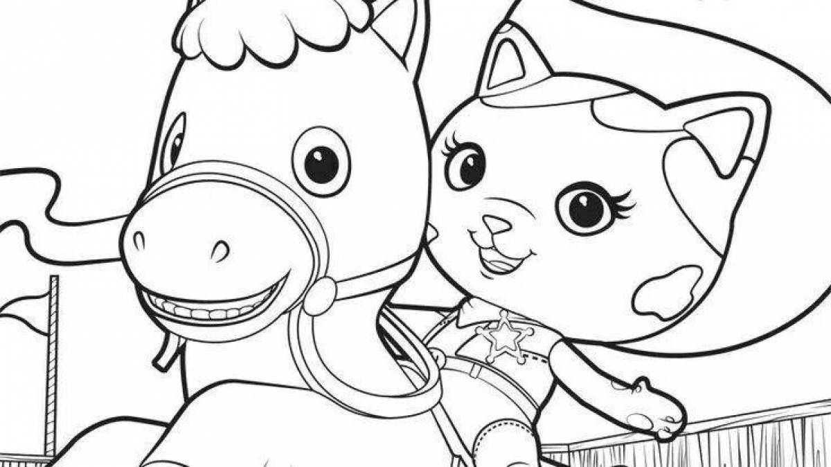 Coloring Pages Cartoon cats dogs (28 pcs) - download or print for free ...