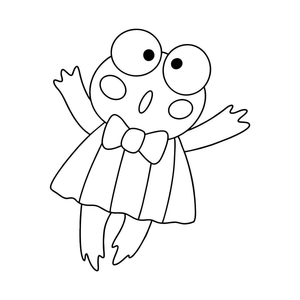 Coloring Pages Hello kitty frog (26 pcs) - download or print for free #8785