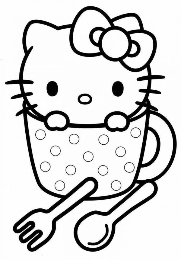 Coloring Pages Hello kitty frog (26 pcs) - download or print for free #8785