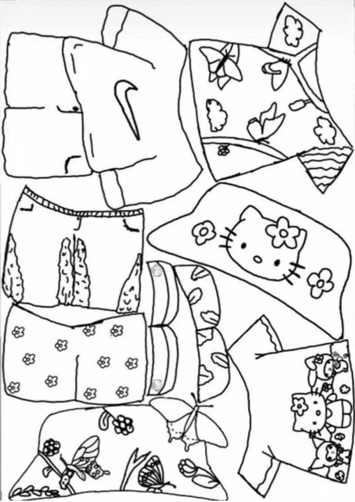 Coloring Pages Hello kitty with clothes (28 pcs) - download or print ...