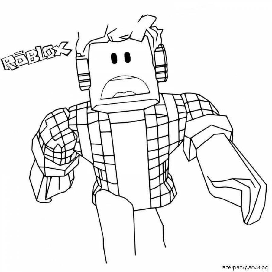 Раскраски Роблокс арт (27 шт.) - скачать или распечатать бесплатно #9058