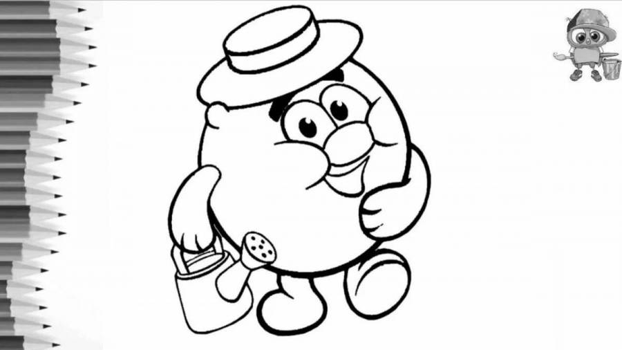 Coloring Pages Kopatych smeshariki (28 pcs) - download or print for ...