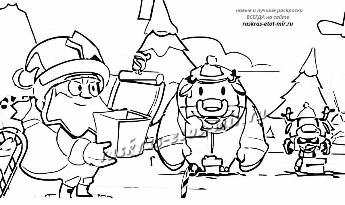 Coloring Pages Bravo stars new year skins (29 pcs) - download or print ...