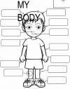 Coloring Pages For children body parts in English (29 pcs) - download ...