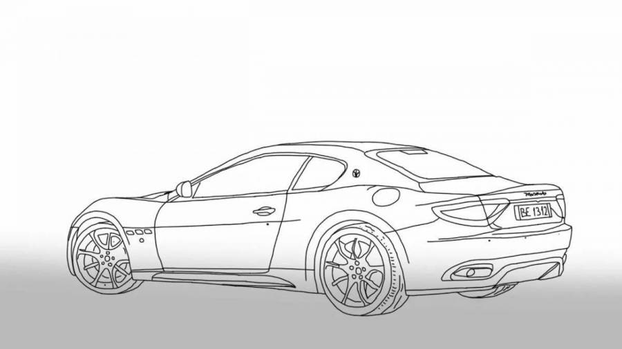 Coloring Pages Maserati (28 pcs) - download or print for free #9624