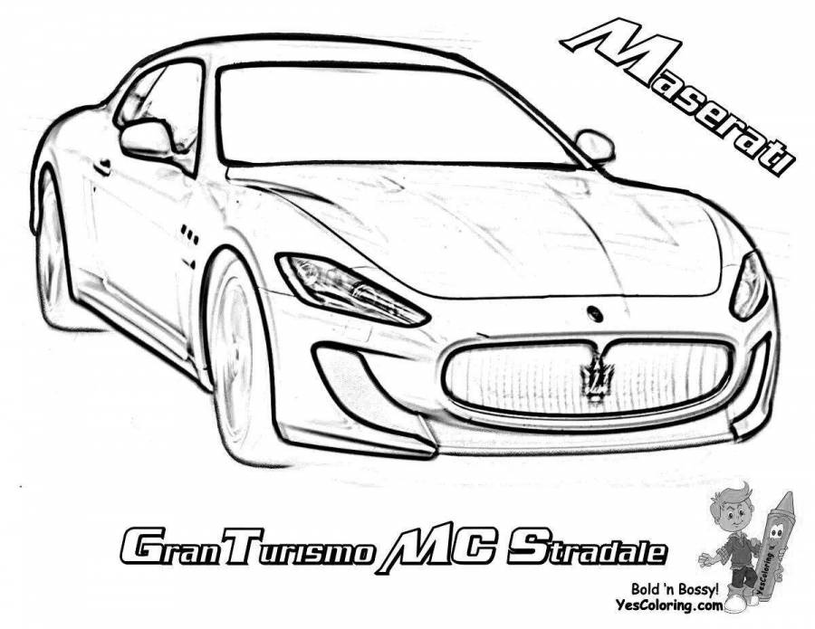 Coloring Pages Maserati (28 pcs) - download or print for free #9624