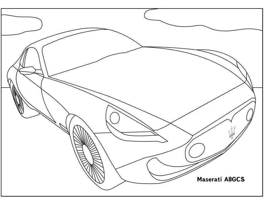Coloring Pages Maserati (28 pcs) - download or print for free #9624