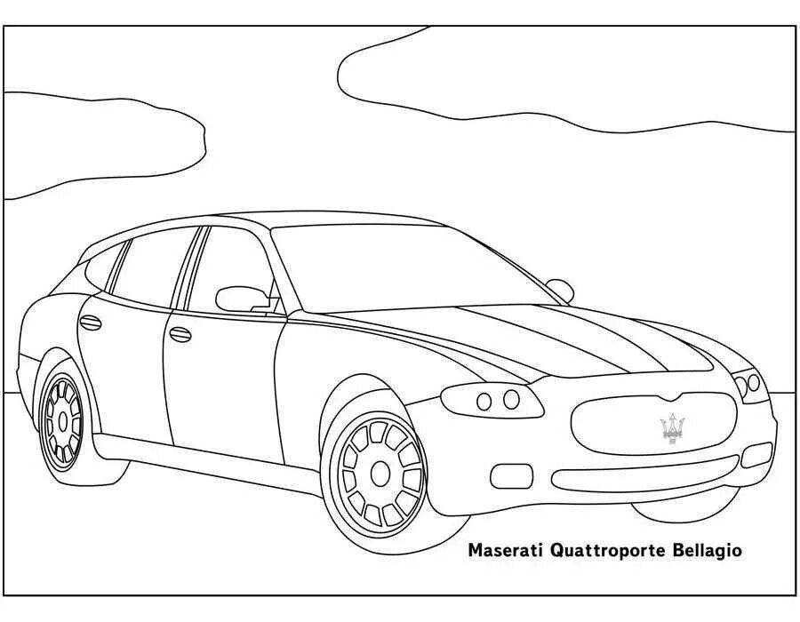 Coloring Pages Maserati (28 pcs) - download or print for free #9624