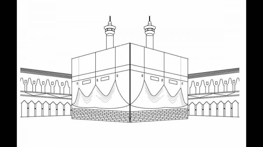 Coloring Pages Kaaba (28 pcs) - download or print for free #9686