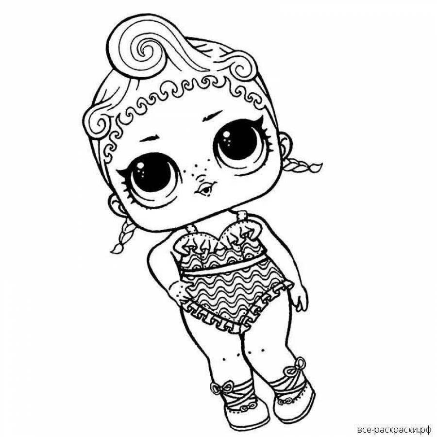 Coloring Pages Doll lol mermaid (38 pcs) - download or print for free #9866