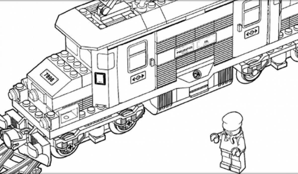 Coloring Pages Lego train (39 pcs) - download or print for free #10027
