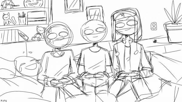 Coloring Pages Countryhumans (39 pcs) - download or print for free #9985