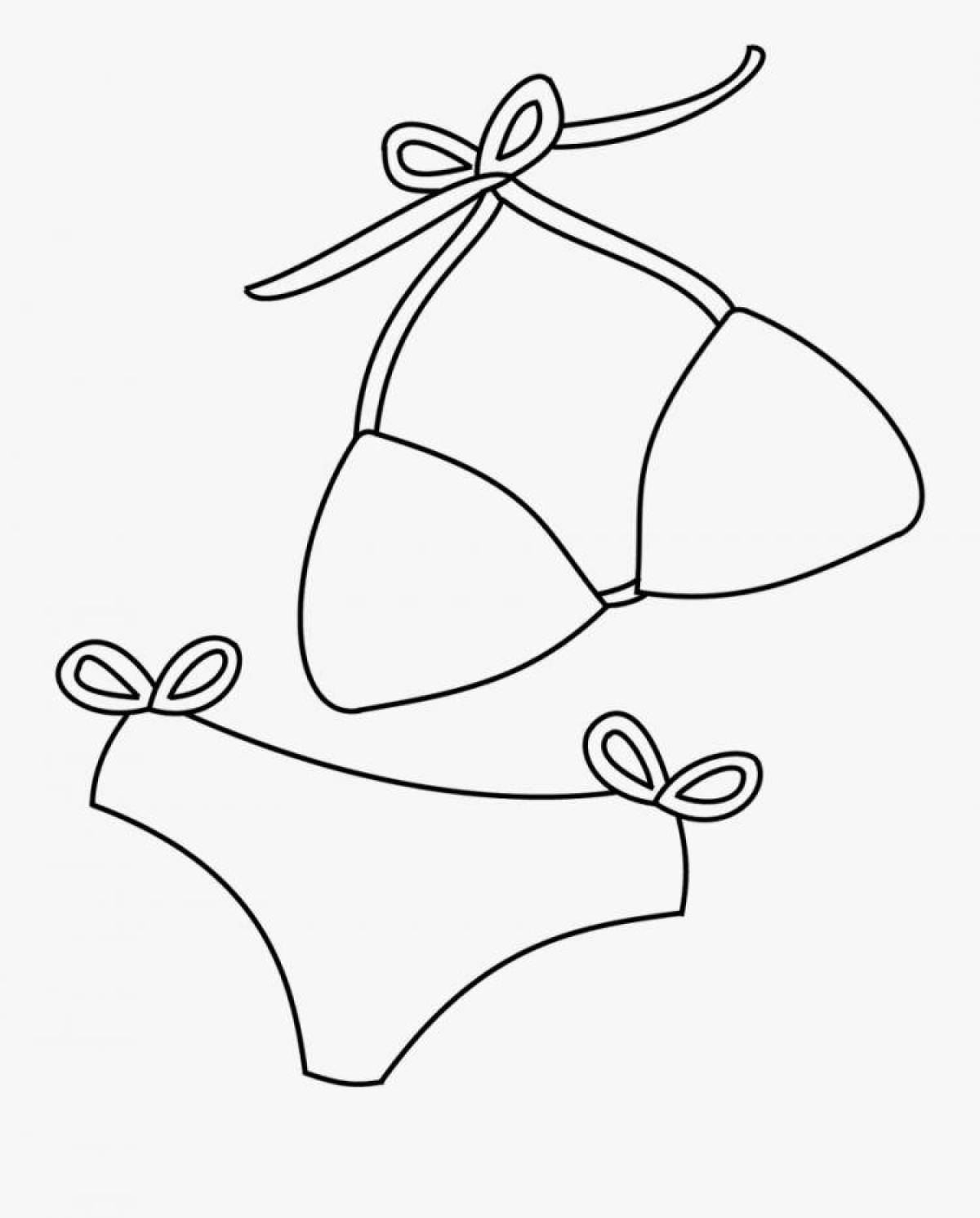 Coloring Pages Swimsuit (37 pcs) - download or print for free #10203