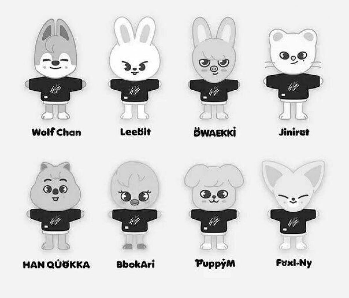 Coloring Pages Skzoo stray kids (35 pcs) - download or print for free ...