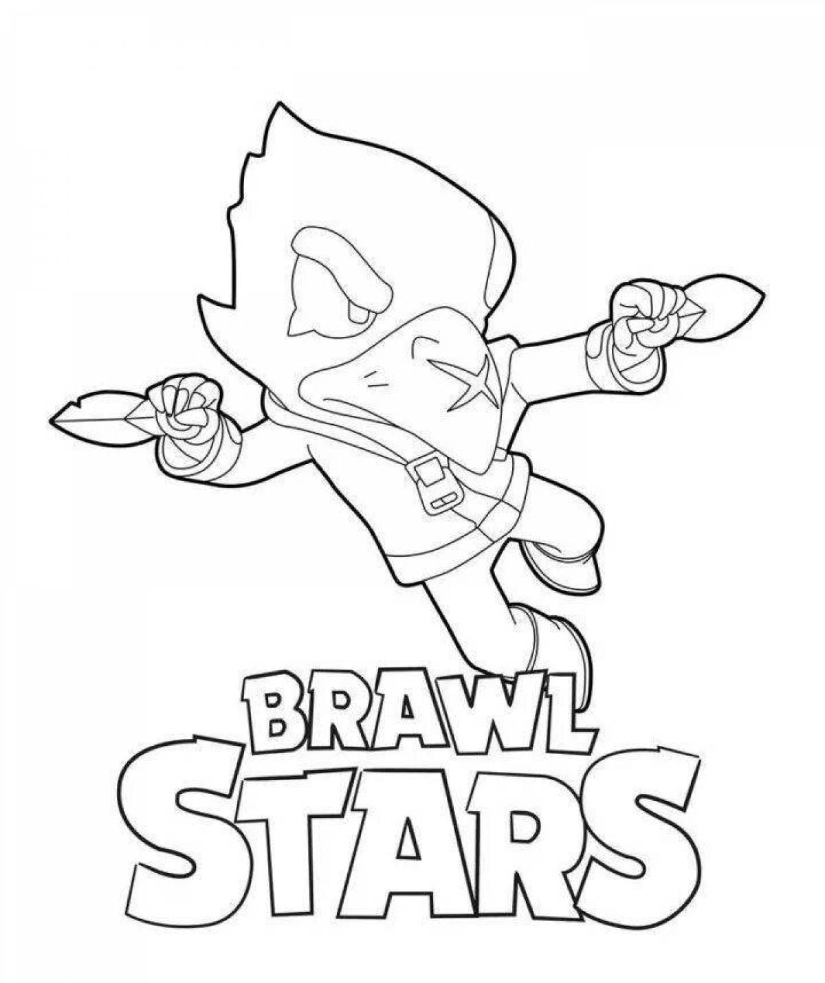 Раскраски Ворон из brawl stars (38 шт.) - скачать или распечатать ...