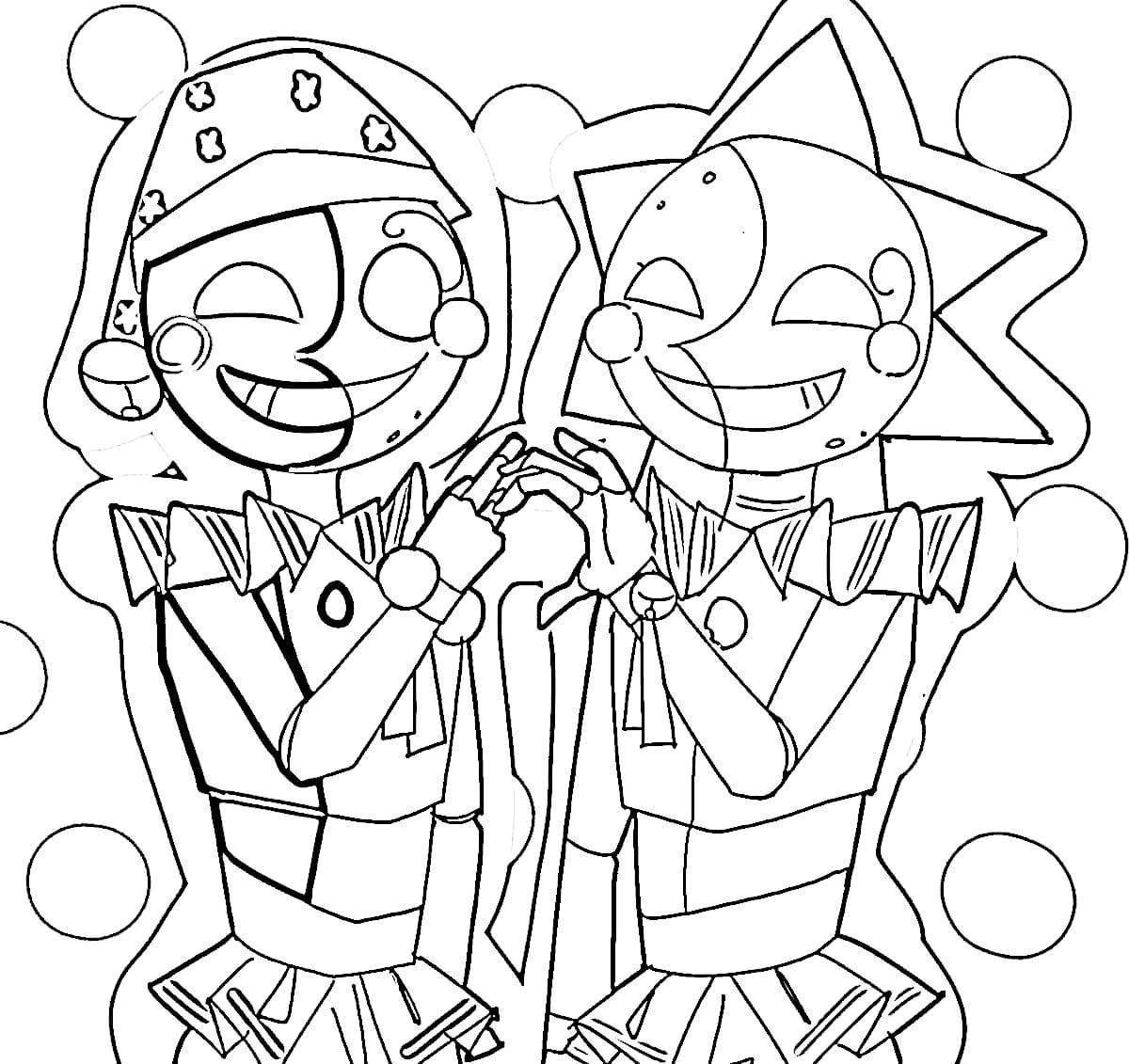 Coloring Pages Fnaf sun (39 pcs) - download or print for free #11271