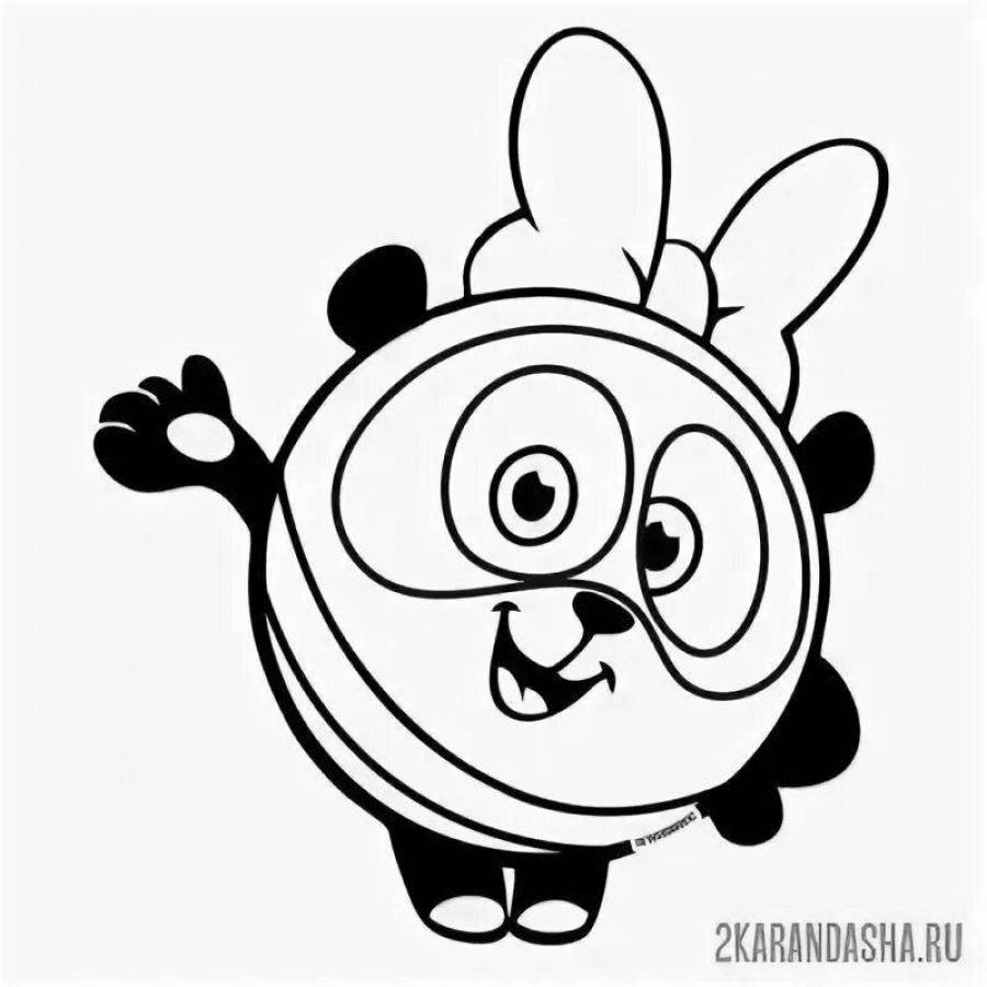Coloring Pages Smeshariki pandy (39 pcs) - download or print for free ...