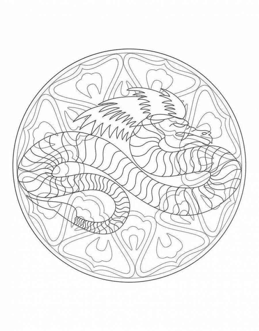 Coloring Pages Spiral animals (36 pcs) - download or print for free #11371