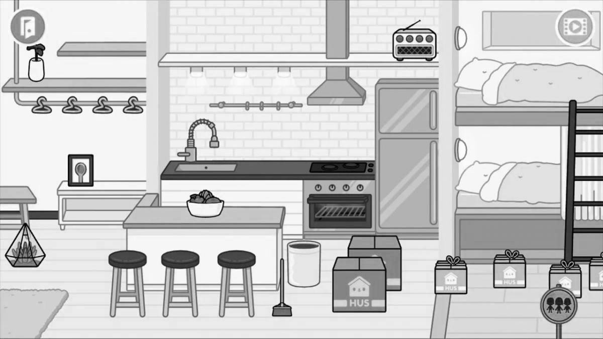 Раскраски Тока бока дом пустой (38 шт.) - скачать или распечатать ...