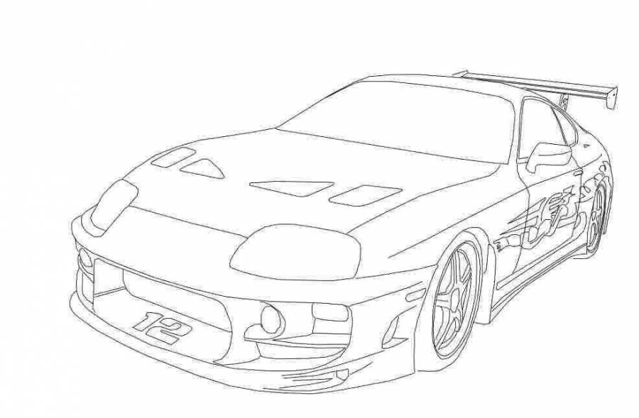 Раскраски Тойота супра из форсажа (39 шт.) - скачать или распечатать ...