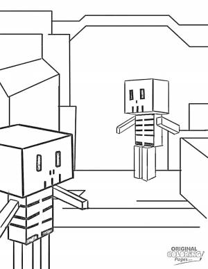 Раскраски Minecraft: 817 раскрасок - скачать или распечатать бесплатно