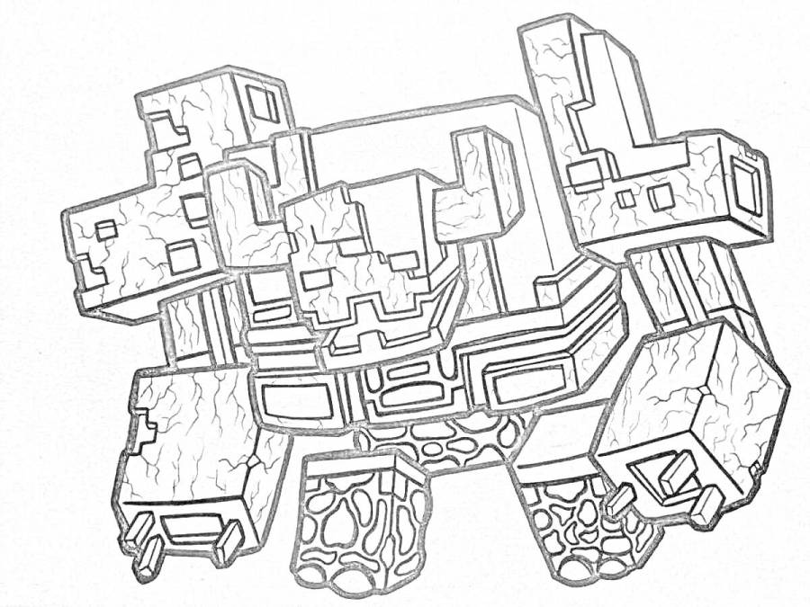 Раскраски Minecraft: 817 раскрасок - скачать или распечатать бесплатно