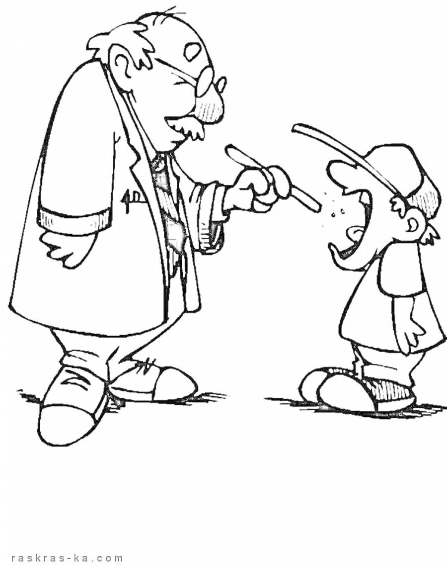 Раскраска диагностика - Fonopad.ru