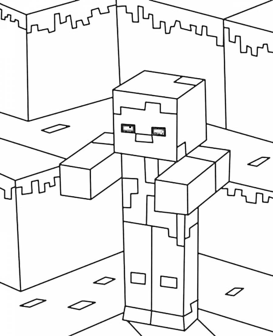 Раскраски Minecraft: 817 раскрасок - скачать или распечатать бесплатно