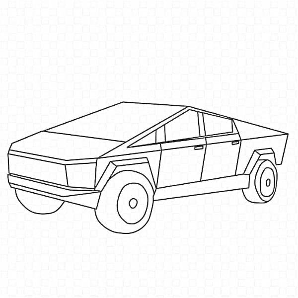 Раскраски Cybertruck: 10 раскрасок - скачать или распечатать бесплатно