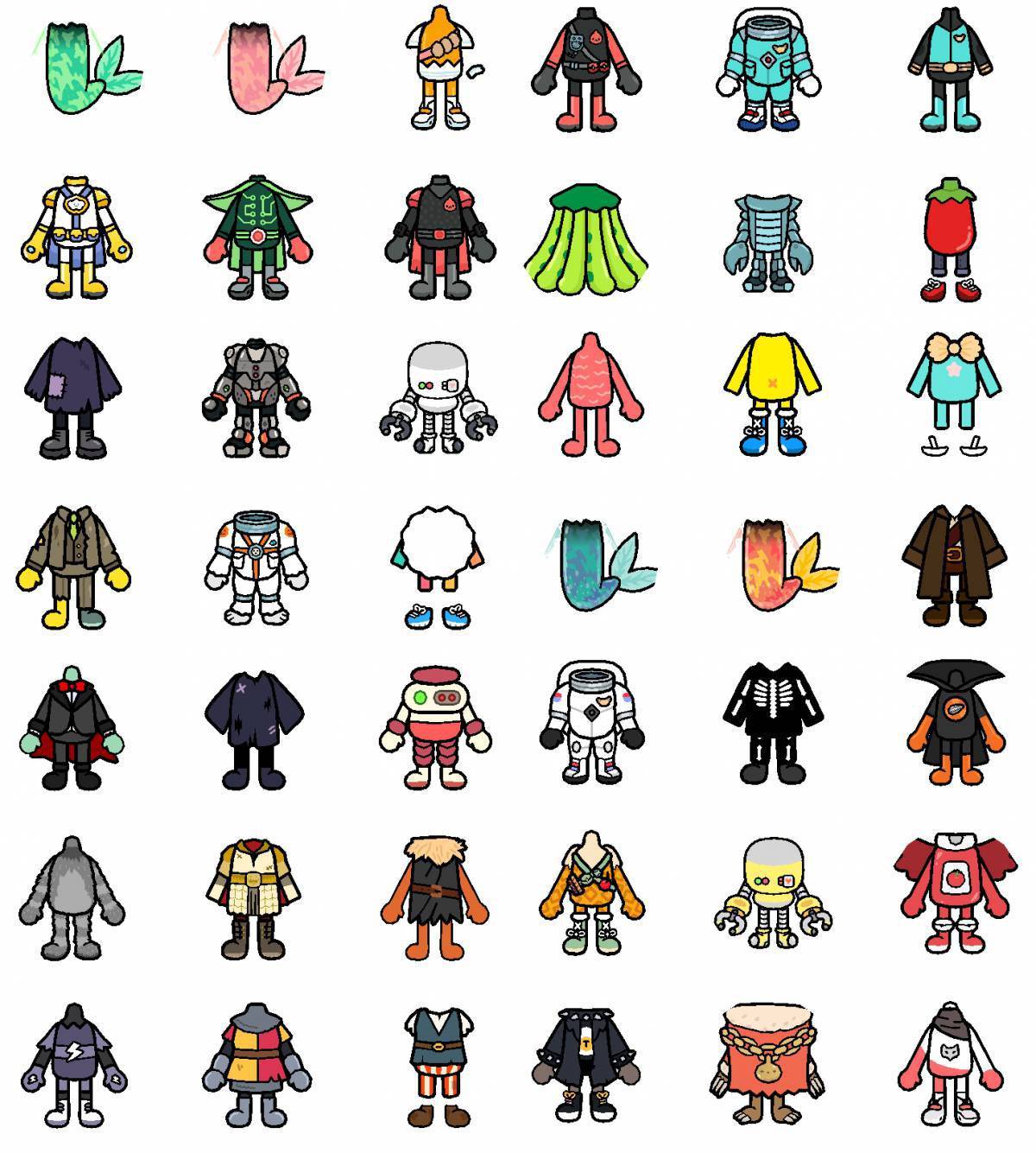 Картинки Тока бока одежда и люди (29 шт.) - #8575